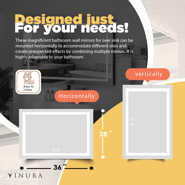 Vinura Rectangle Wall Mirror | Wayfair